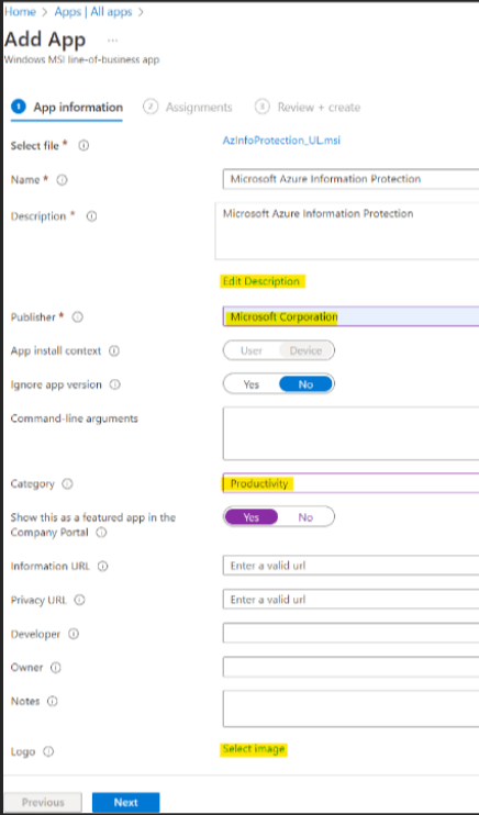 Microsoft Sensitivity Labels